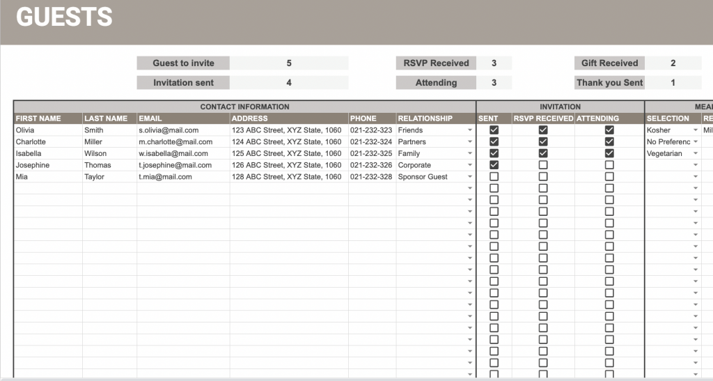 Event Planning Workbook Template - Estate Management Network