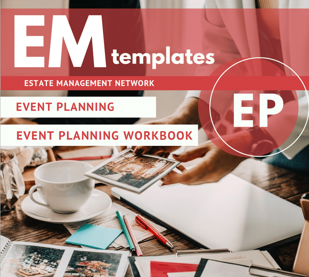 Event Planning Workbook Template - Estate Management Network