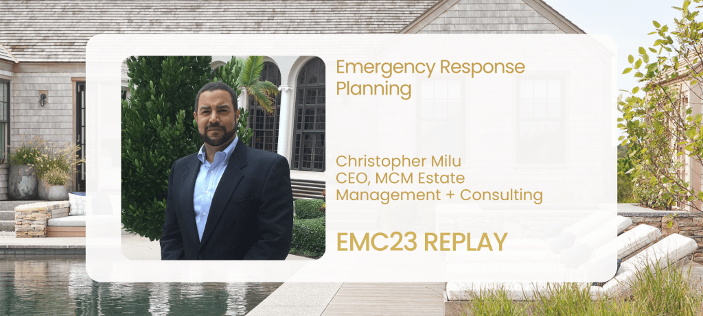 Emergency Response Planning - Estate Management Network