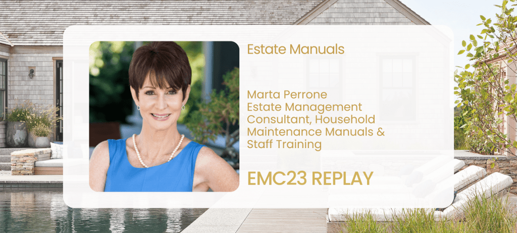 Creating an Estate Manual with Marta Perrone - Estate Management Network